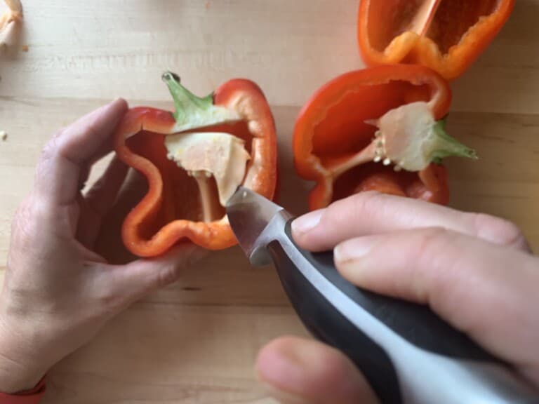 Sausage Stuffed Peppers with Pesto - katesbestrecipes.com