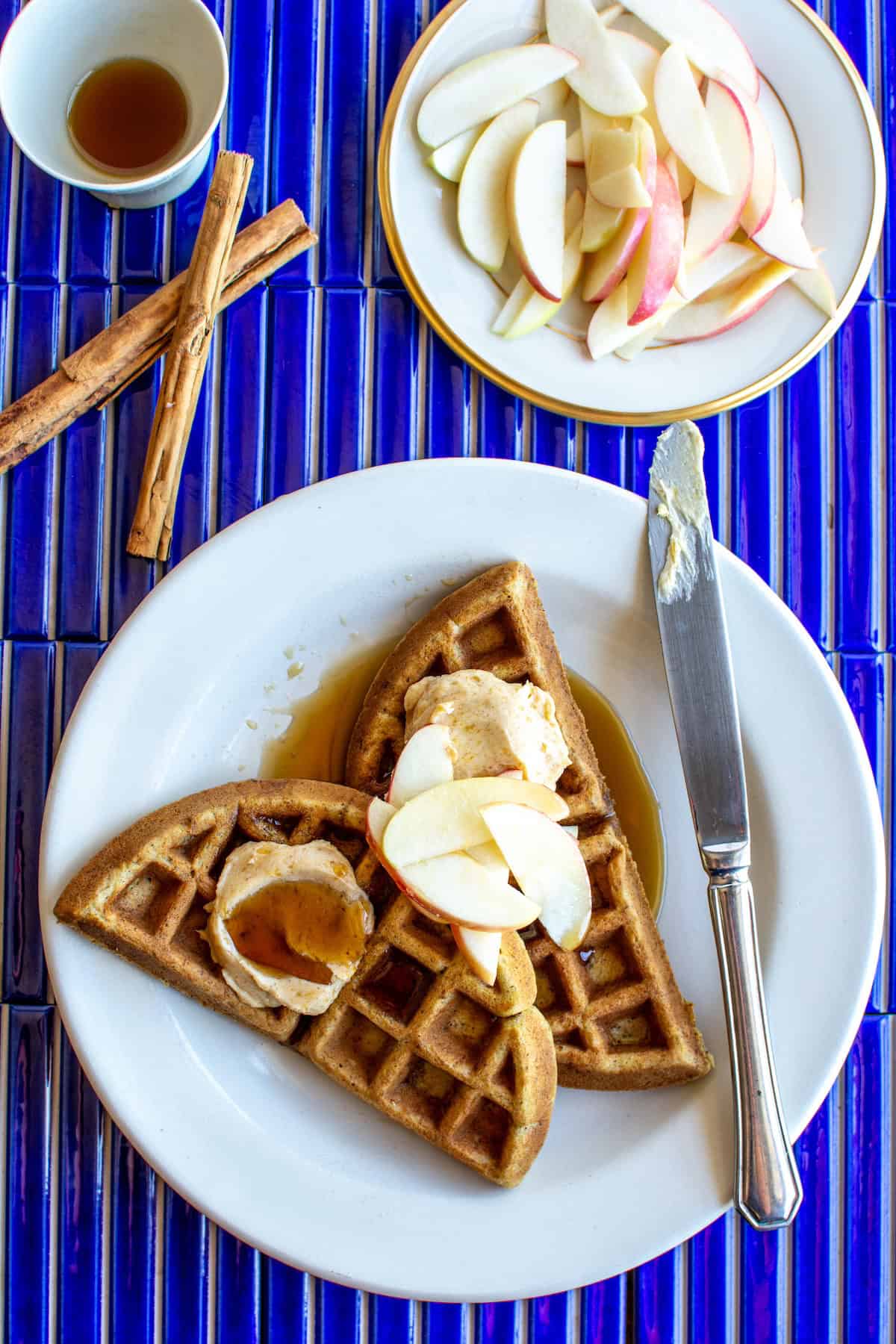 Roasted Squash Waffles with Spiced Squash Butter - katesbestrecipes.com