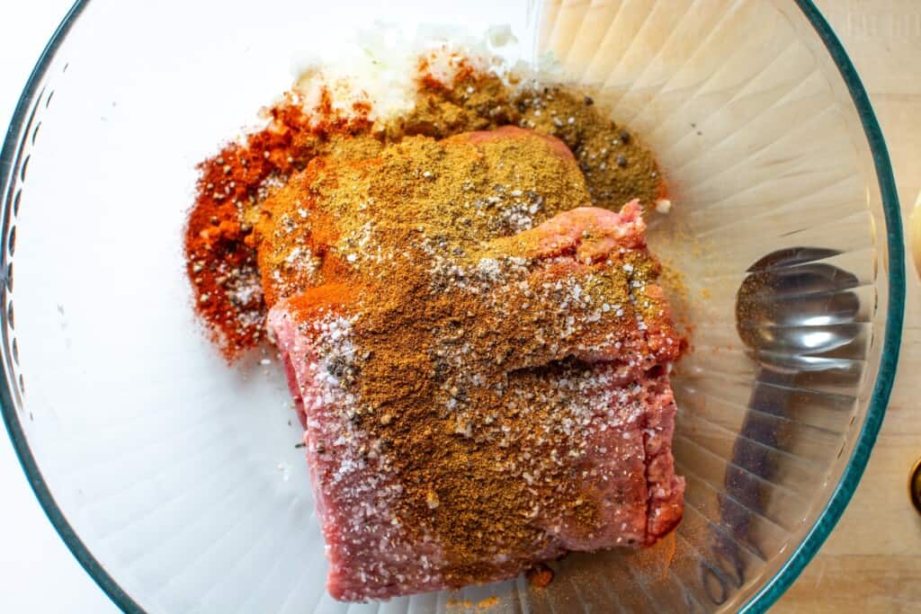 Turkish Meatballs with Warm Red Pepper Relish Recipe - katesbestrecipes.com